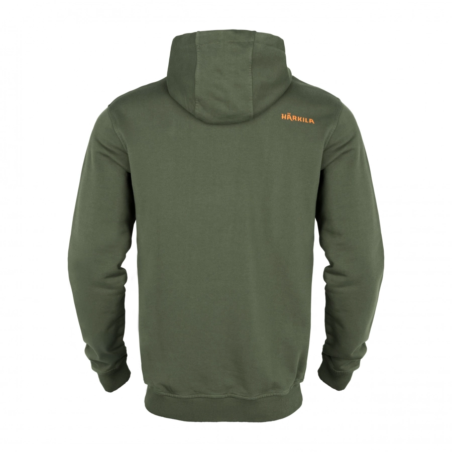 Harkila Identity zielono-pomarańczowa – klasyczna bluza z kapturem