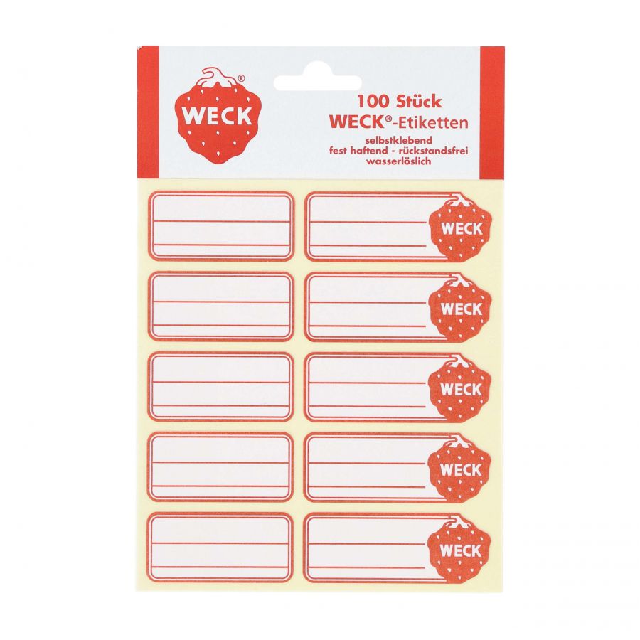 Weck labels 100 pcs - shop kolba.pl